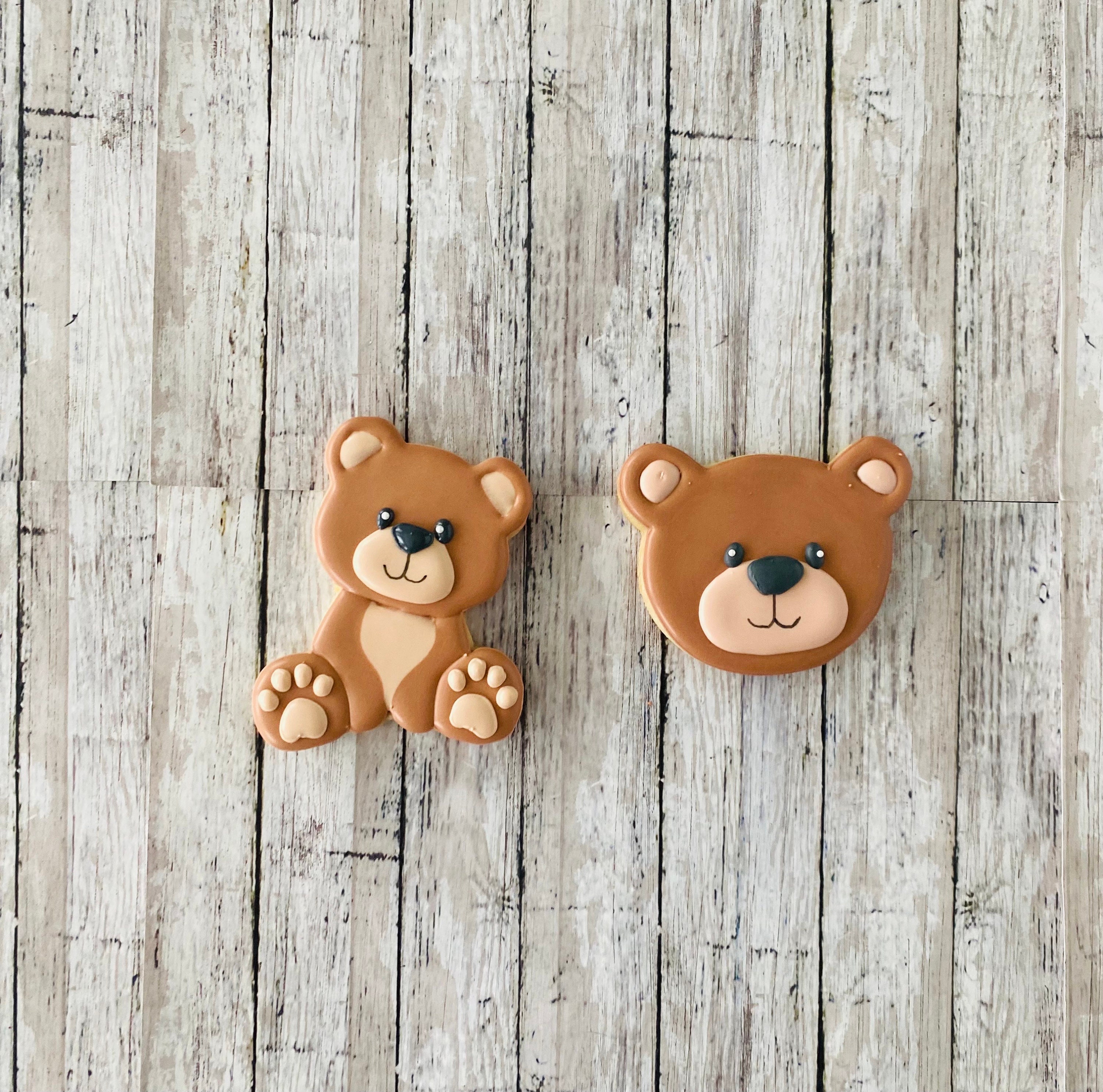 Teddy Bear Cookie Cutter, Bear Cutter, Brown Bear Cutter, Baby Shower ...