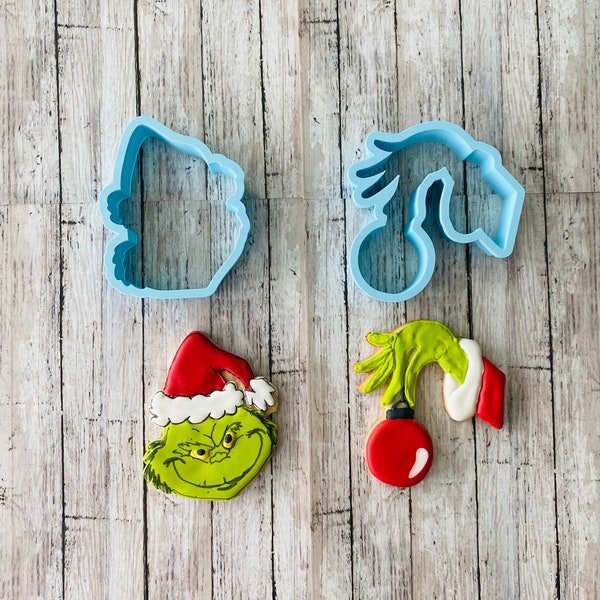 Grinch Cookie Cutter - Etsy