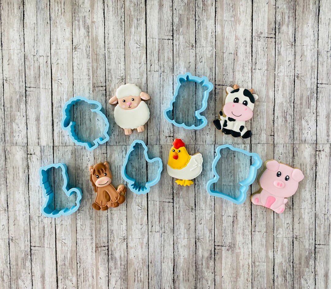 Farm Animal Cookie Cutter, Cow Cutter, Chicken Cutter, Horse Cutter ...