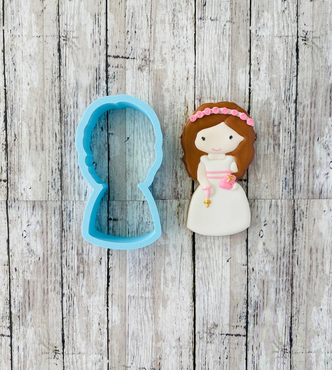 Communion Girl Cookie Cutter, First Communion Cutter, Christian Cutter ...