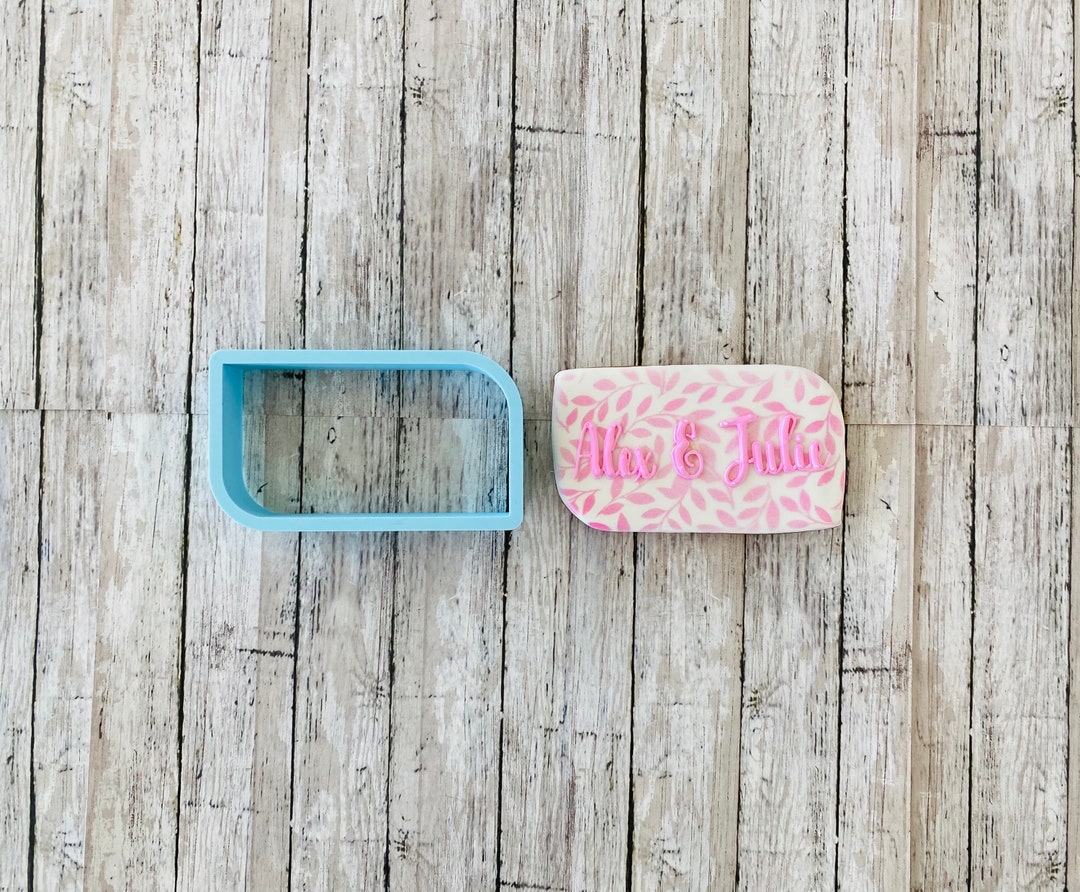 Rounded Rectangle Cookie Cutter, Frame Cutter, Wedding Cutter, Bridal ...