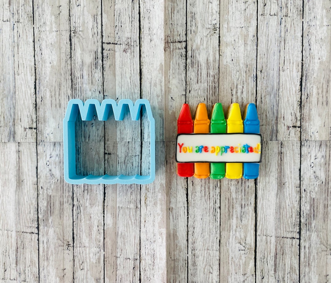 Crayon Cookie Cutter, Back to School Cutter, Teacher Cutter, Colors Cutter, School Cutter - Etsy