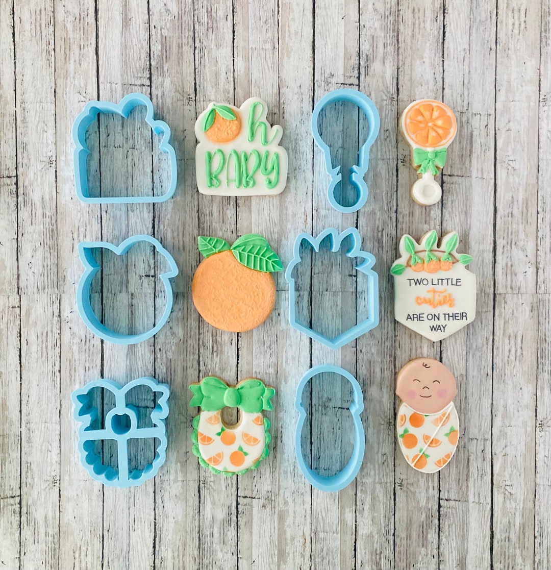 Little Cutie Baby Shower Cookie Cutters, Baby Cutter, Rattle Cutter ...