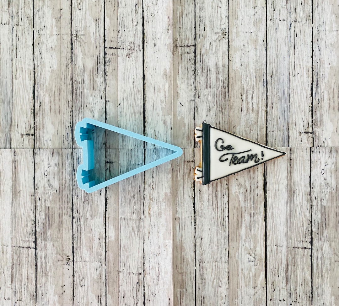 Pennant Flag Cookie Cutter, Flag Cutter, College Cutter, School Cutter ...