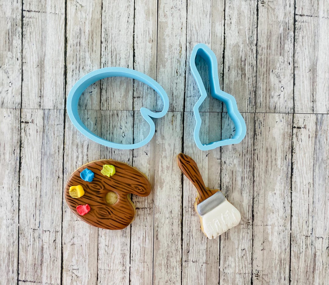 Paint Cookie Cutter Set, Paint Pallet Cutter, Paint Brush Cutter, Art ...