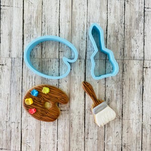 Paint Cookie Cutter Set, Paint Pallet Cutter, Paint Brush Cutter, Art ...