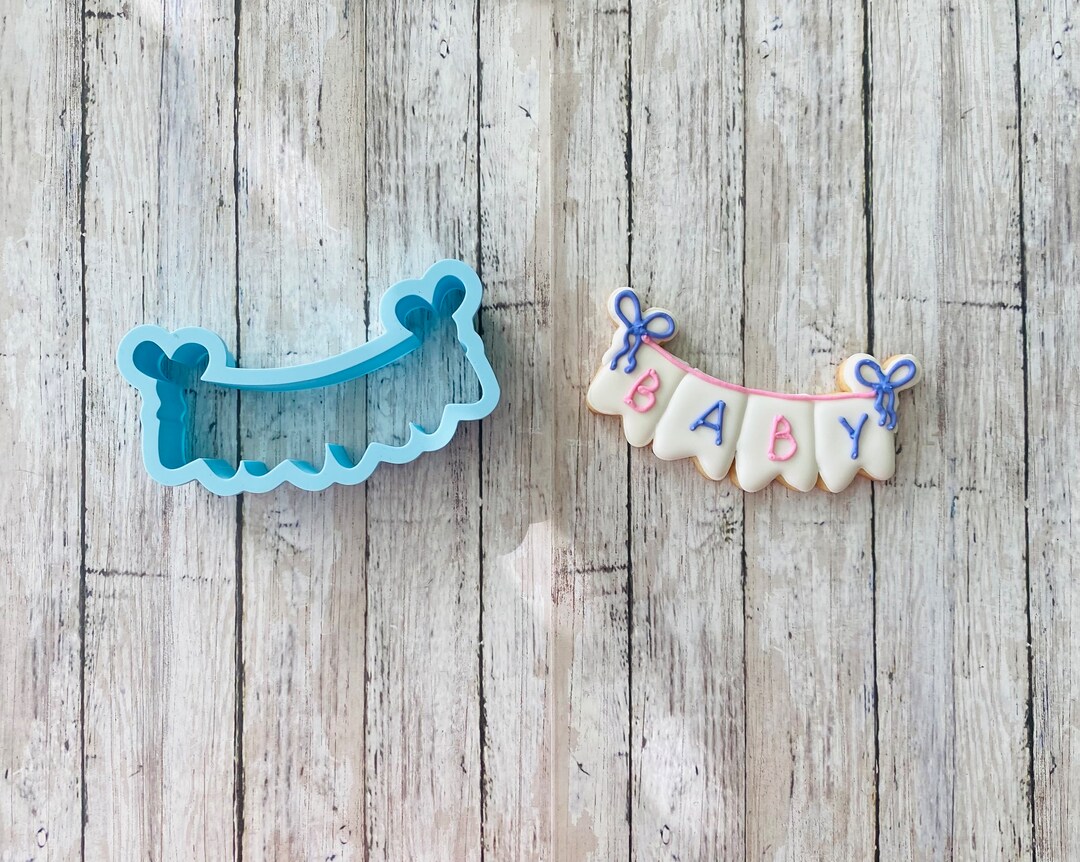Party Banner Cookie Cutter, Birthday Cutter, Party Cutter, Celebration ...