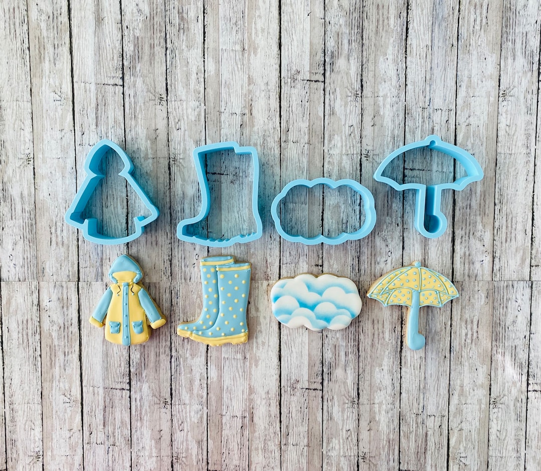 Rainy Day Cookie Cutters, Girl Cutter, Raincoat Cutter, Nature Cutter ...