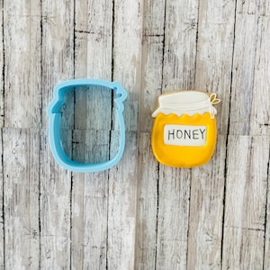 Bee & Honey Cookie Cutter Set, Bee Cutter, Honey Jar Cutter, Homey Comb ...