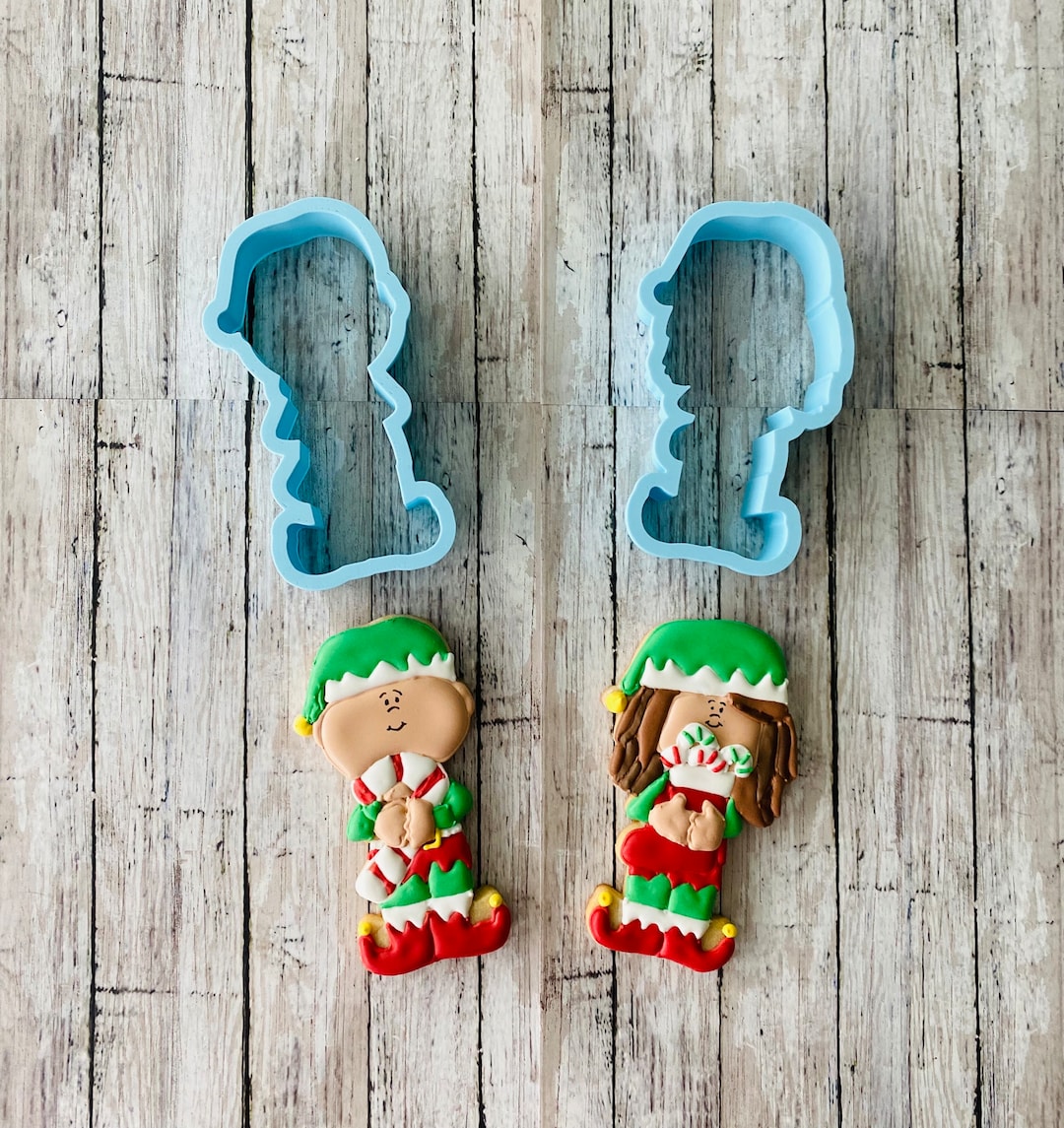 Elf Cookie Cutter, Girl Elf Cutter, Boy Elf Cutter, Christmas Cutter - Etsy