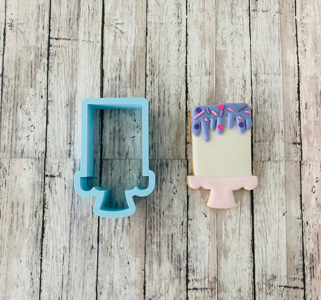 Tall Cake Cookie Cutter, Birthday Cake Cutter, Make a Wish Cutter ...