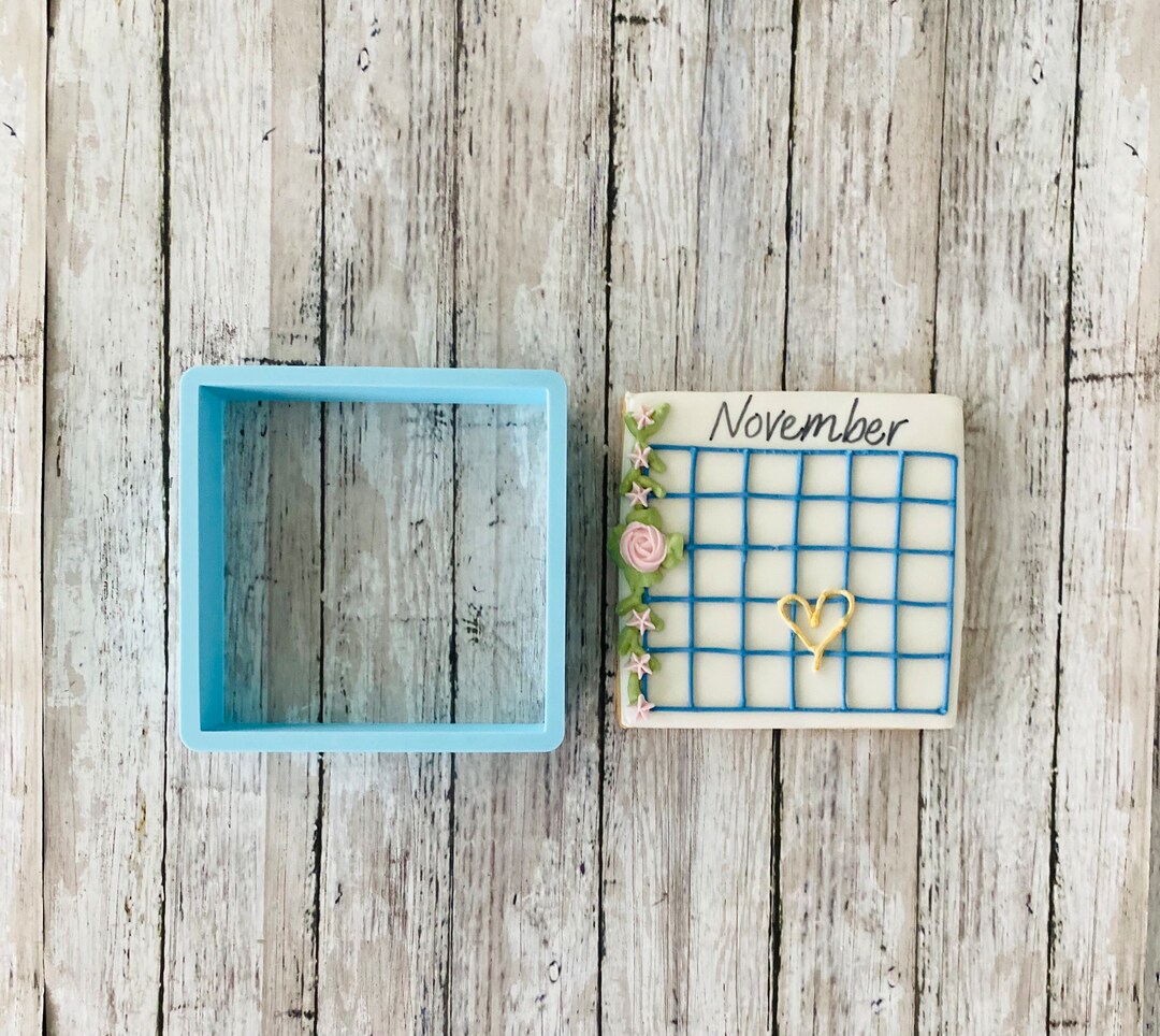 Square Cookie Cutter, Shape Cutter, Calendar Cutter, Wedding Cutter - Etsy