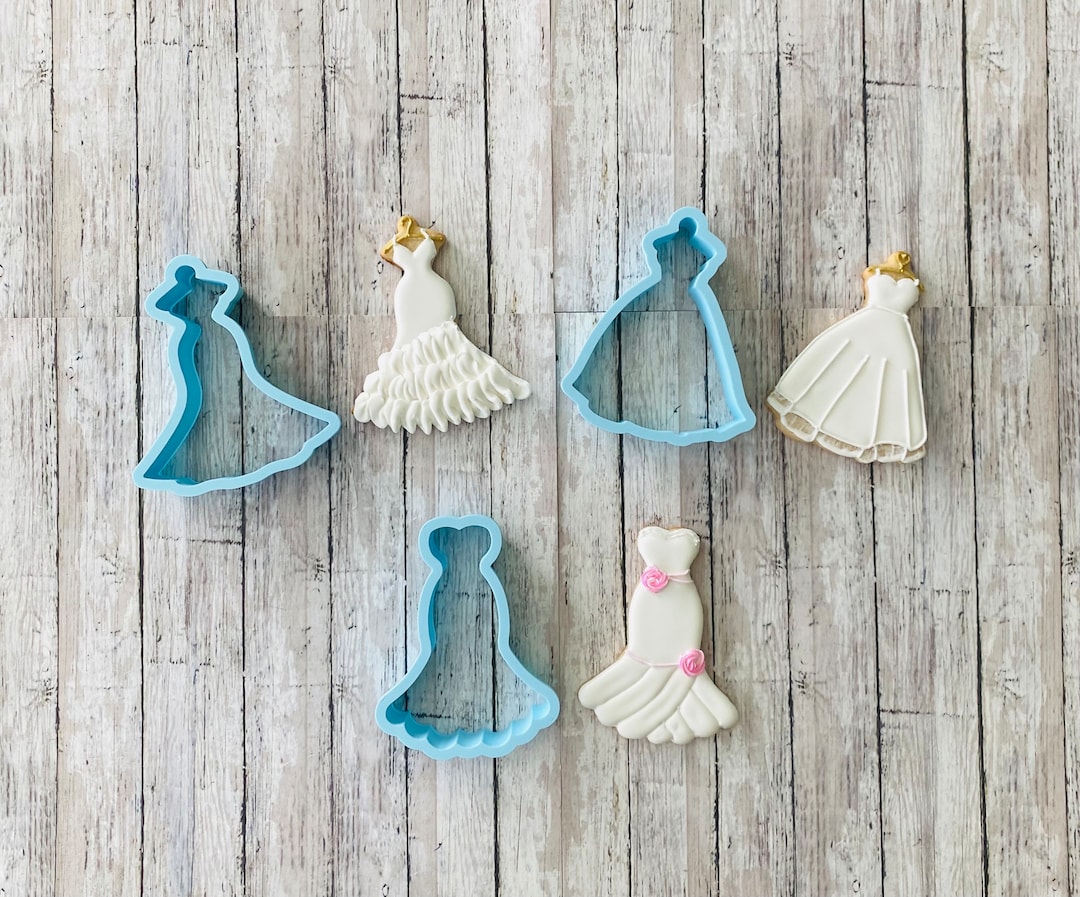 Wedding Dress Cookie Cutters, Dress Cuter, Gown Cutter, Wedding Cutter ...