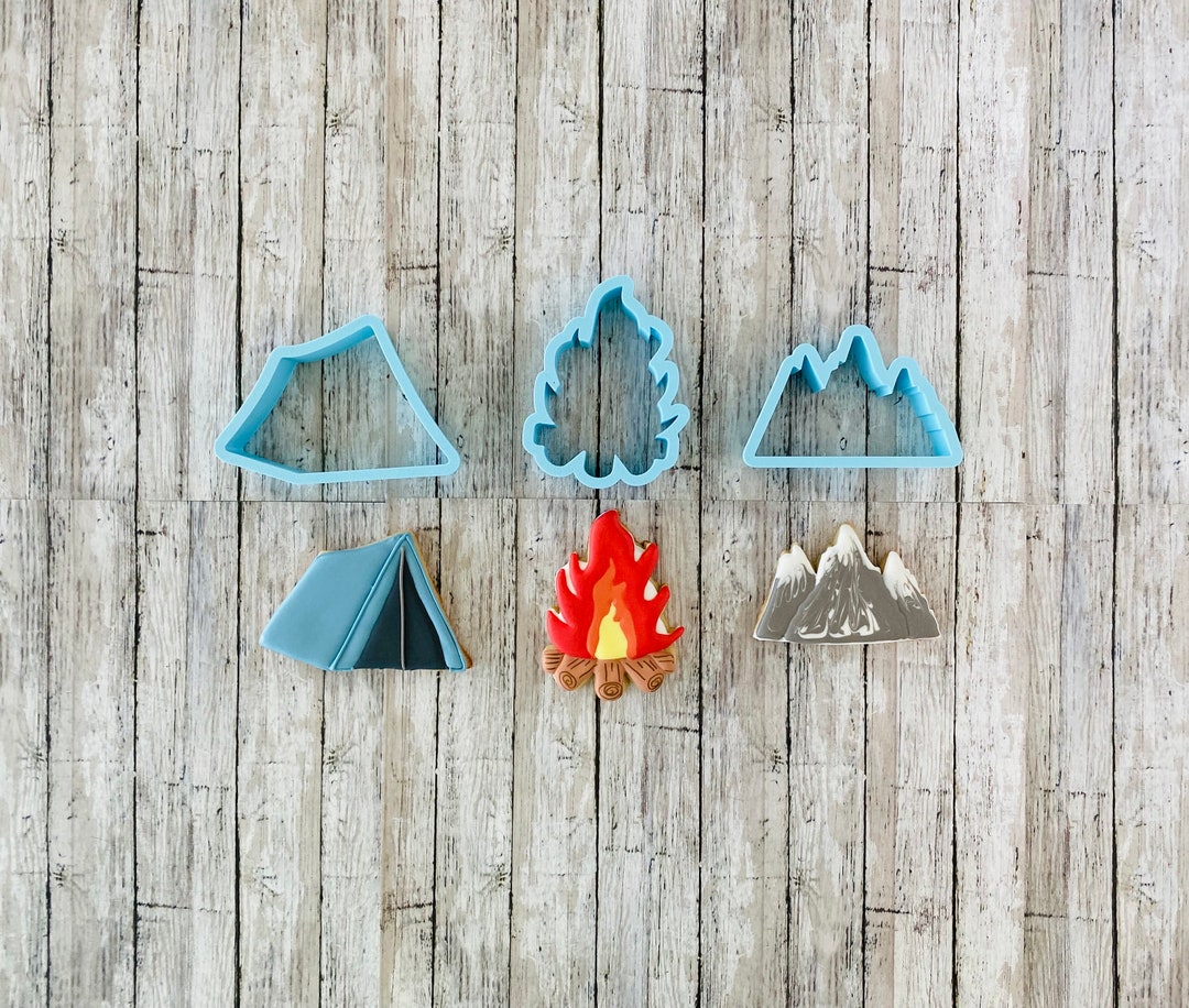 Camping Cookie Cutters, Tent Cutter, Fire Cutter, Bone Fire Cutter ...