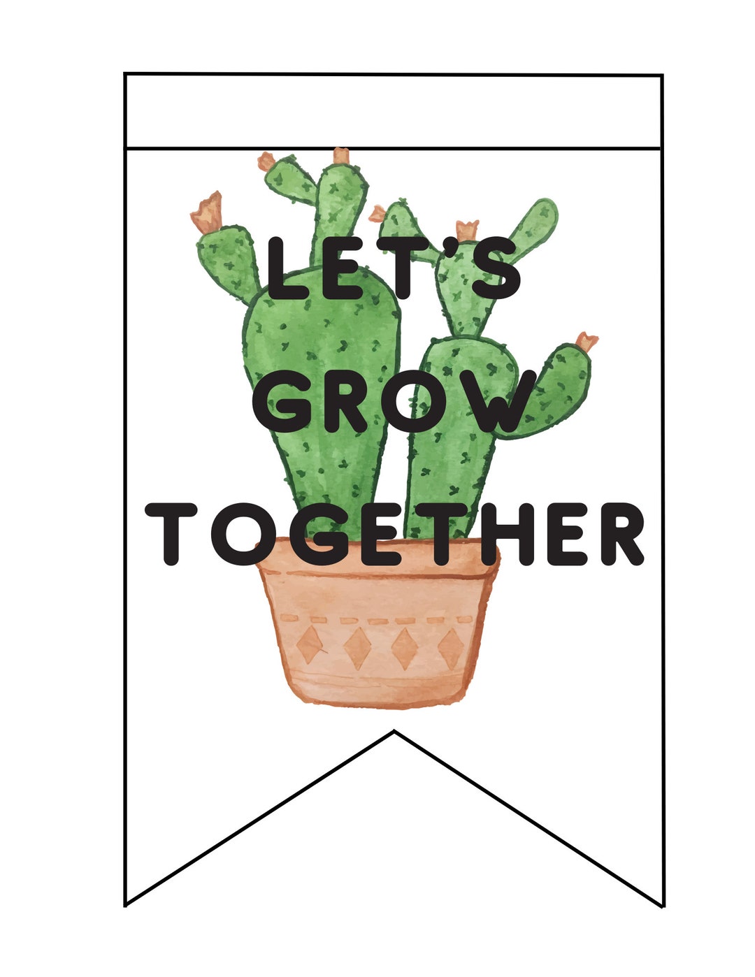 Let's Grow Together Bulletin Board Set/hallway Display - Etsy