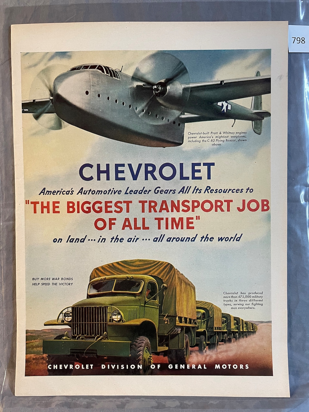 WWII - Chevrolet Aircraft Engines and Trucks - Life Magazine – May 1945 ...