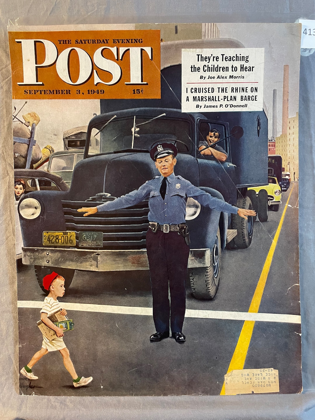 Saturday Evening Post Magazine Cover – September 3rd, 1949 – Ad #413 - Etsy