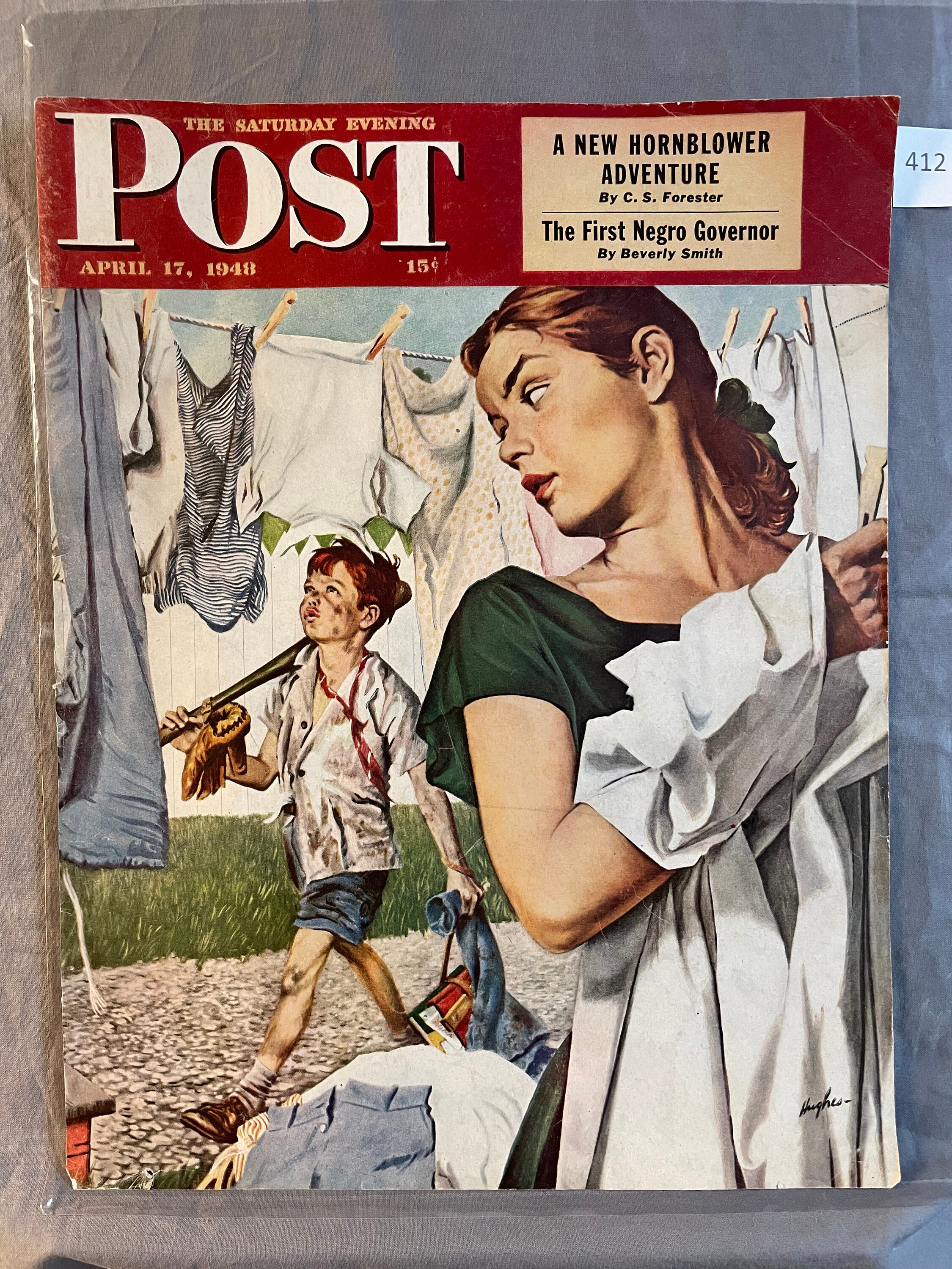 Saturday Evening Post Magazine Cover – April 17th, 1948 – Ad #412 - Etsy