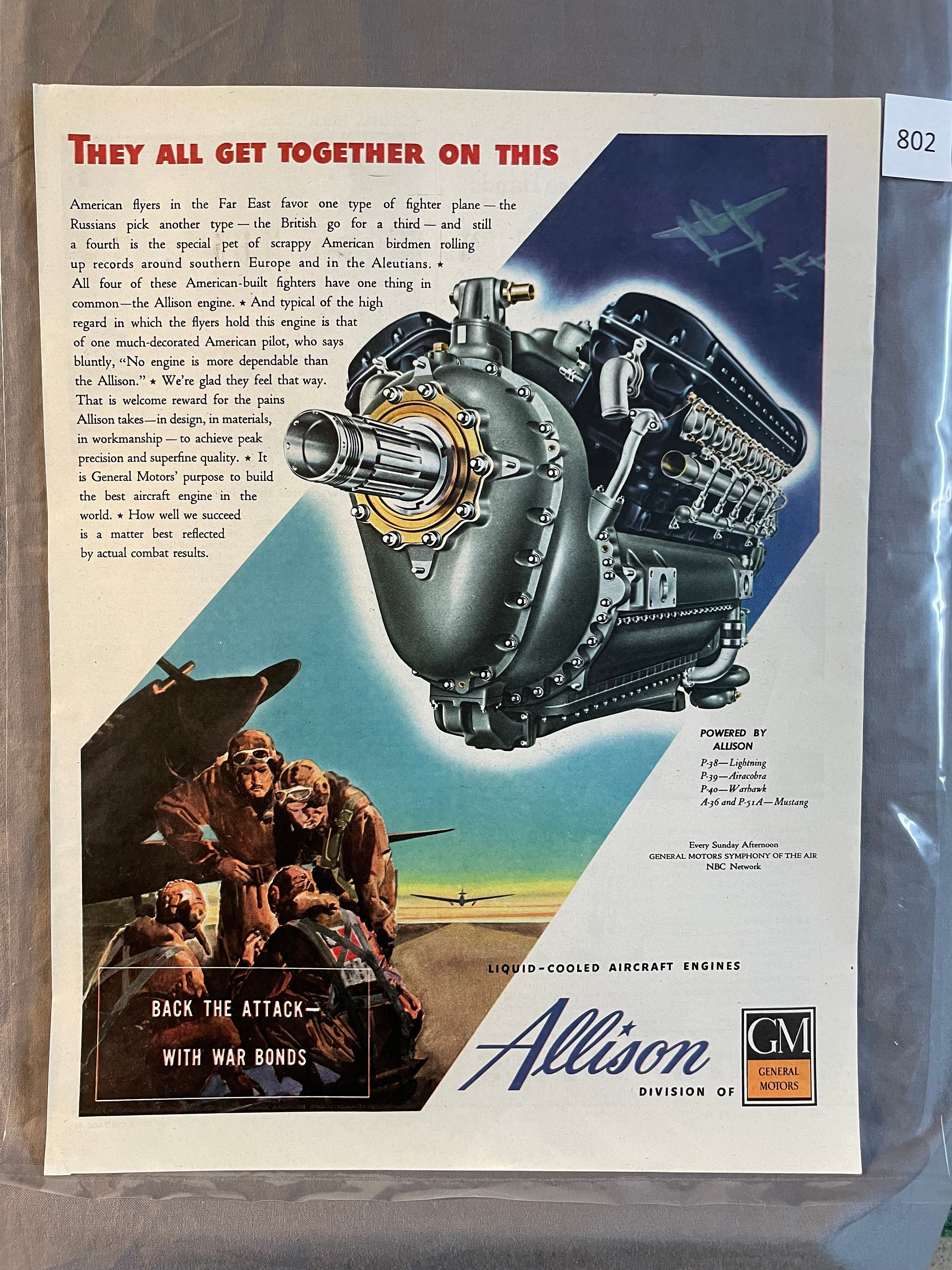 WWII GM Allison Fighter Engines Look Magazine November - Etsy