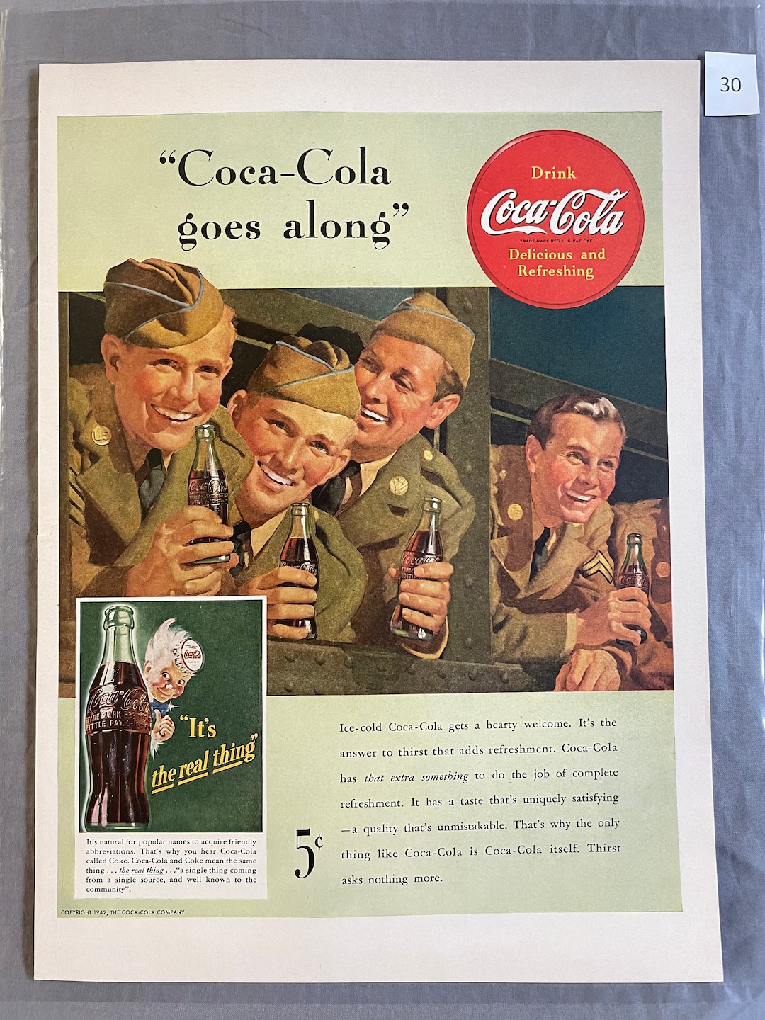 Coke - Life Magazine – October 1942 – Ad #30 - Etsy