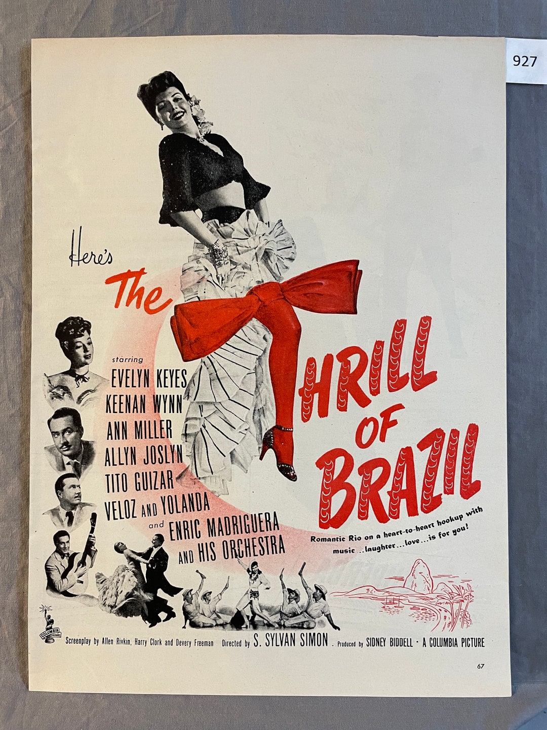 Movie - "the Thrill of Brazil" - Evelyn Keyes - Life Magazine ...