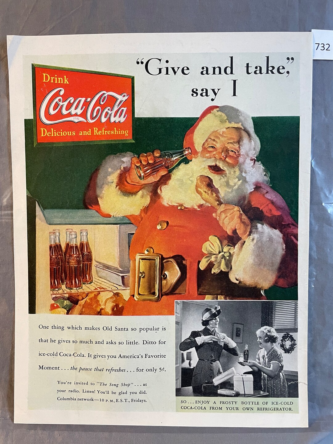 Coke Coca-cola - Christmas - Saturday Evening Post – December 1937 – Ad ...