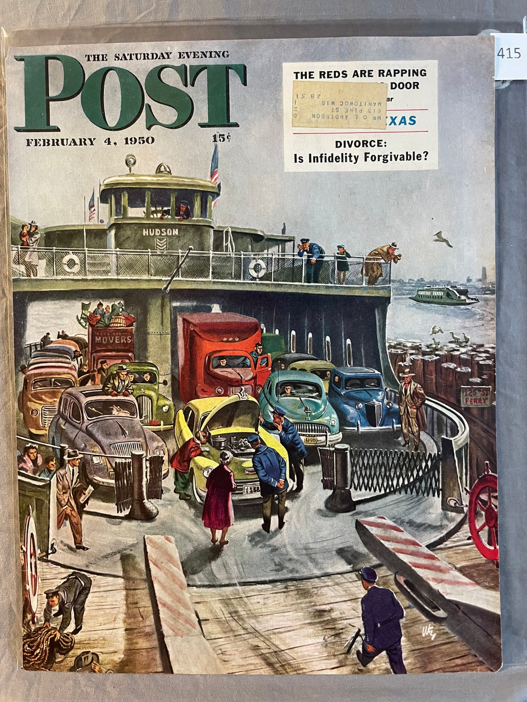 Saturday Evening Post Magazine Cover – February 4th, 1950 – Ad #415 - Etsy