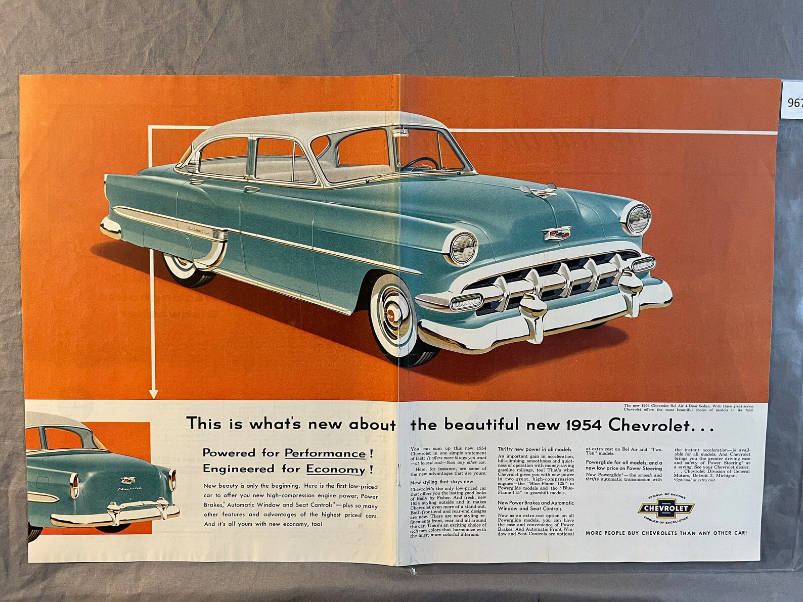 Chevrolet - Collier's Magazine – February 1954 – ** 2-PAGE ** Ad #967 ...