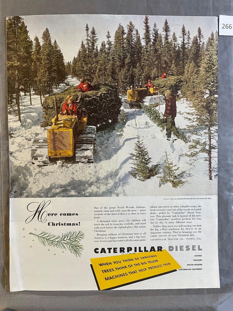 Caterpillar Tractor Collier's Magazine December 1949 - Etsy