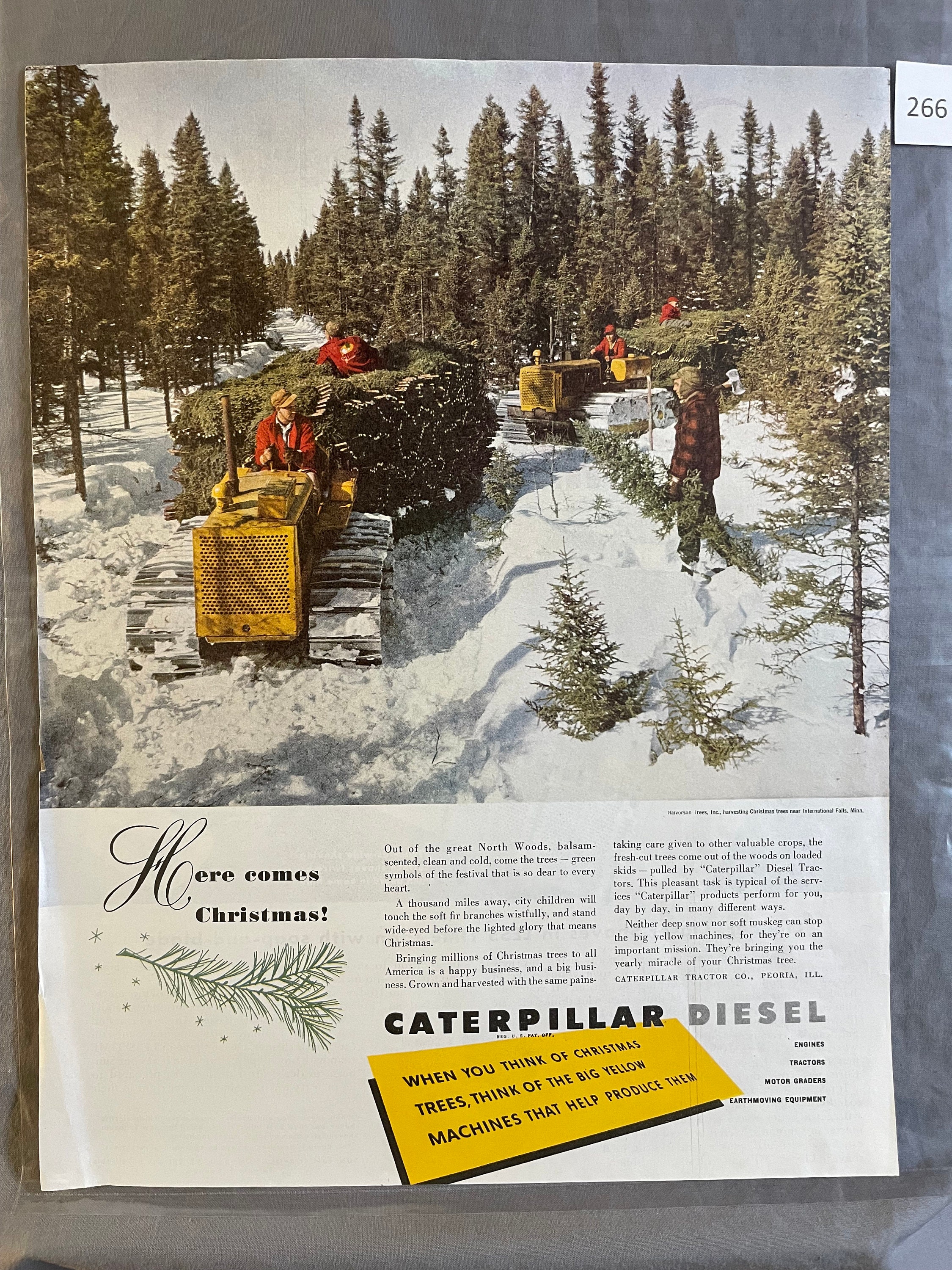 Caterpillar Tractor Collier's Magazine December 1949 - Etsy