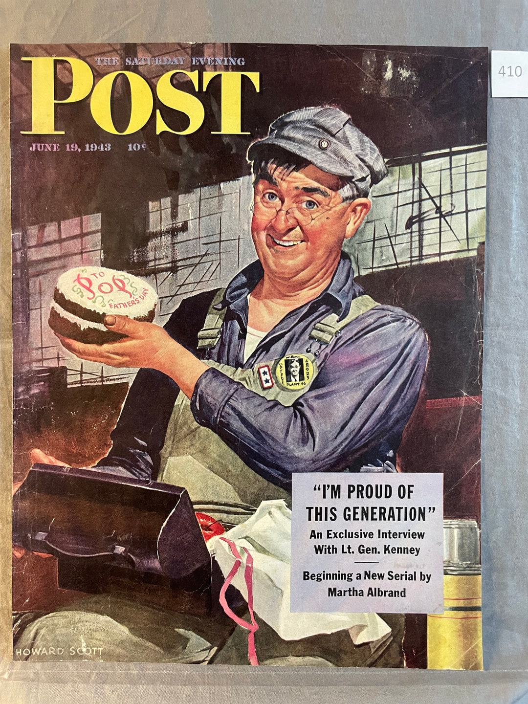 Saturday Evening Post Magazine Cover – June 19th, 1943 – Ad #410 - Etsy
