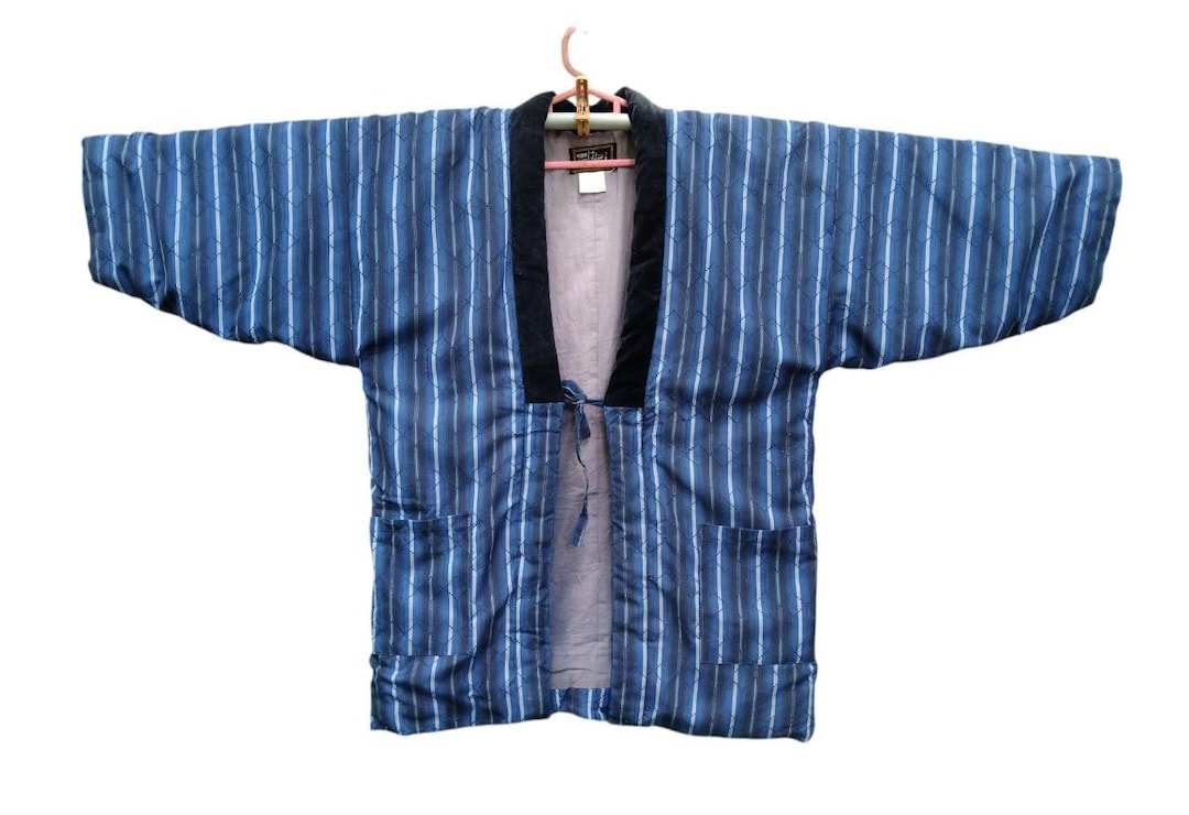 Hanten Padded Haori Kimono Japanese Traditional Cardigan Happi Jacket ...