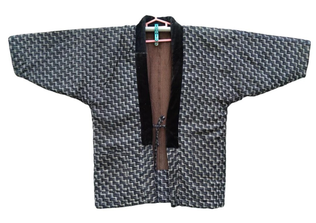 Vintage Hanten Padded Haori Kimono Japanese Traditional Cardigan Happi ...