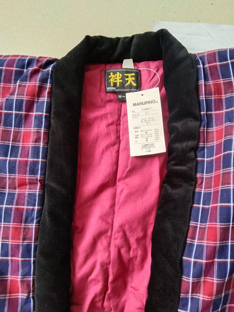 Hanten Padded Haori Kimono Japanese Traditional Cardigan Happi Jacket ...