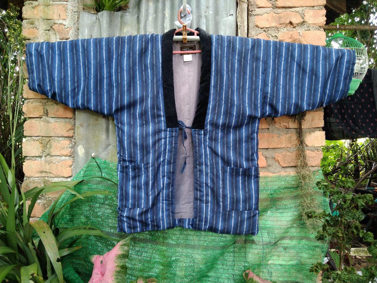 Hanten Padded Haori Kimono Japanese Traditional Cardigan Happi Jacket ...