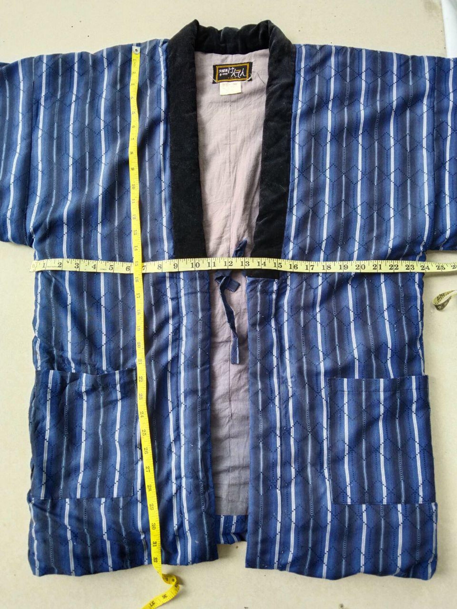 Hanten Padded Haori Kimono Japanese Traditional Cardigan Happi Jacket Noragi Jinbei Plaid ...