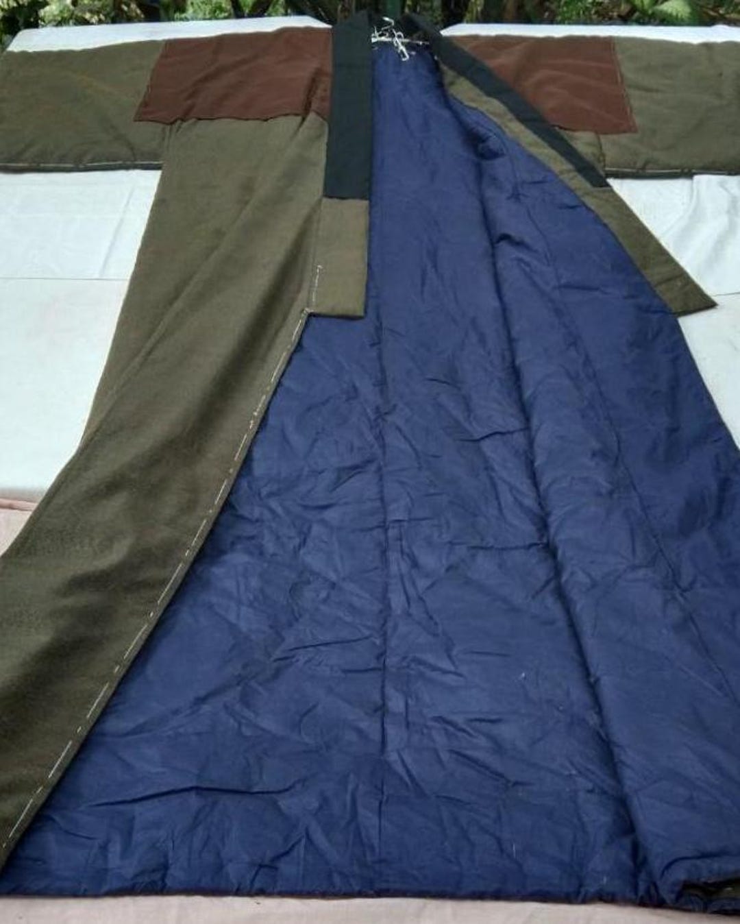 Vintage Long Hanten Haori Padded Robe Kimono Japanese Traditional ...