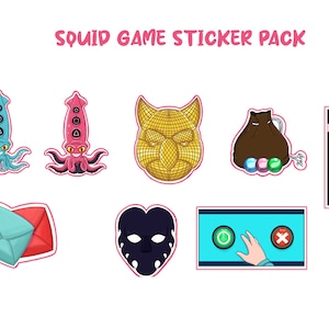Squid Game Sticker Pack - Etsy