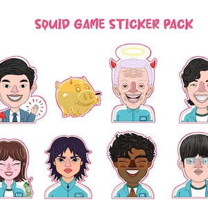 Squid Game Sticker Pack - Etsy