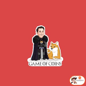 Elon Musk and Doge Sticker Set - Etsy