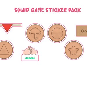 Squid Game Sticker Pack - Etsy