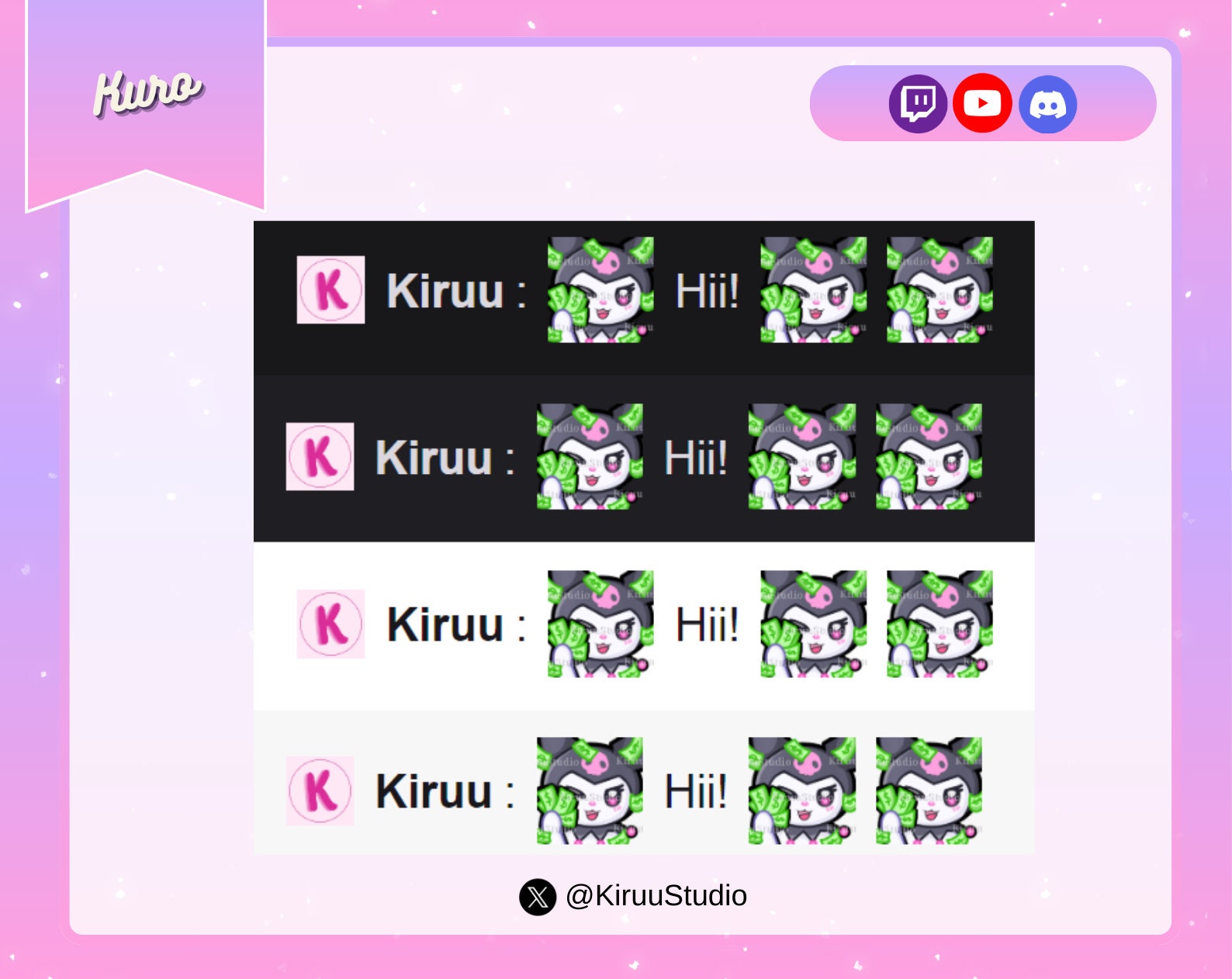 KURO MONEY EMOTE - Etsy