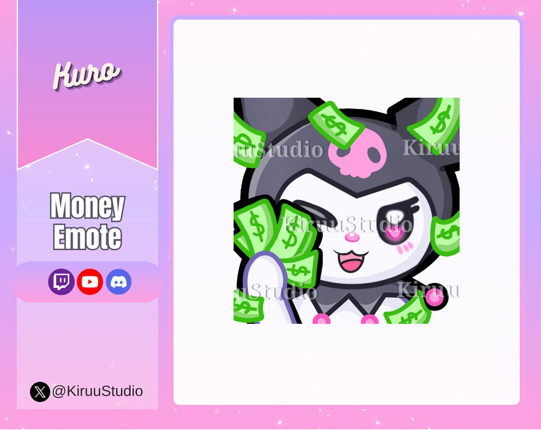 KURO MONEY EMOTE - Etsy