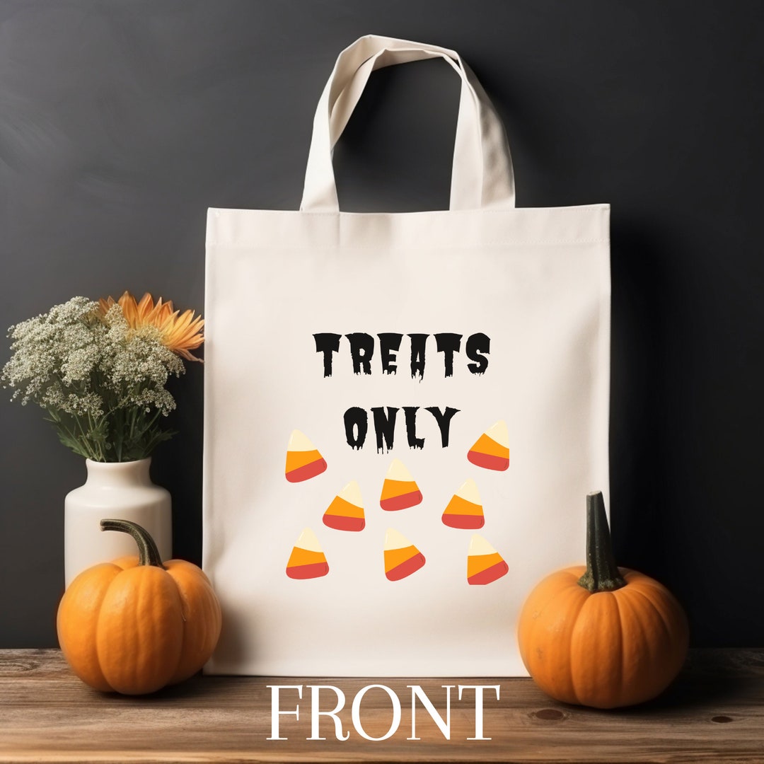 Halloween Trick or Treat Bag Candy Bag Halloween Tote - Etsy