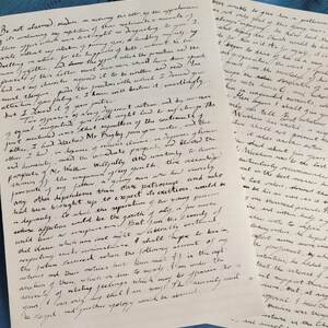 Handwritten Fitzwilliam Darcy Letter to Elizabeth Bennet - Etsy