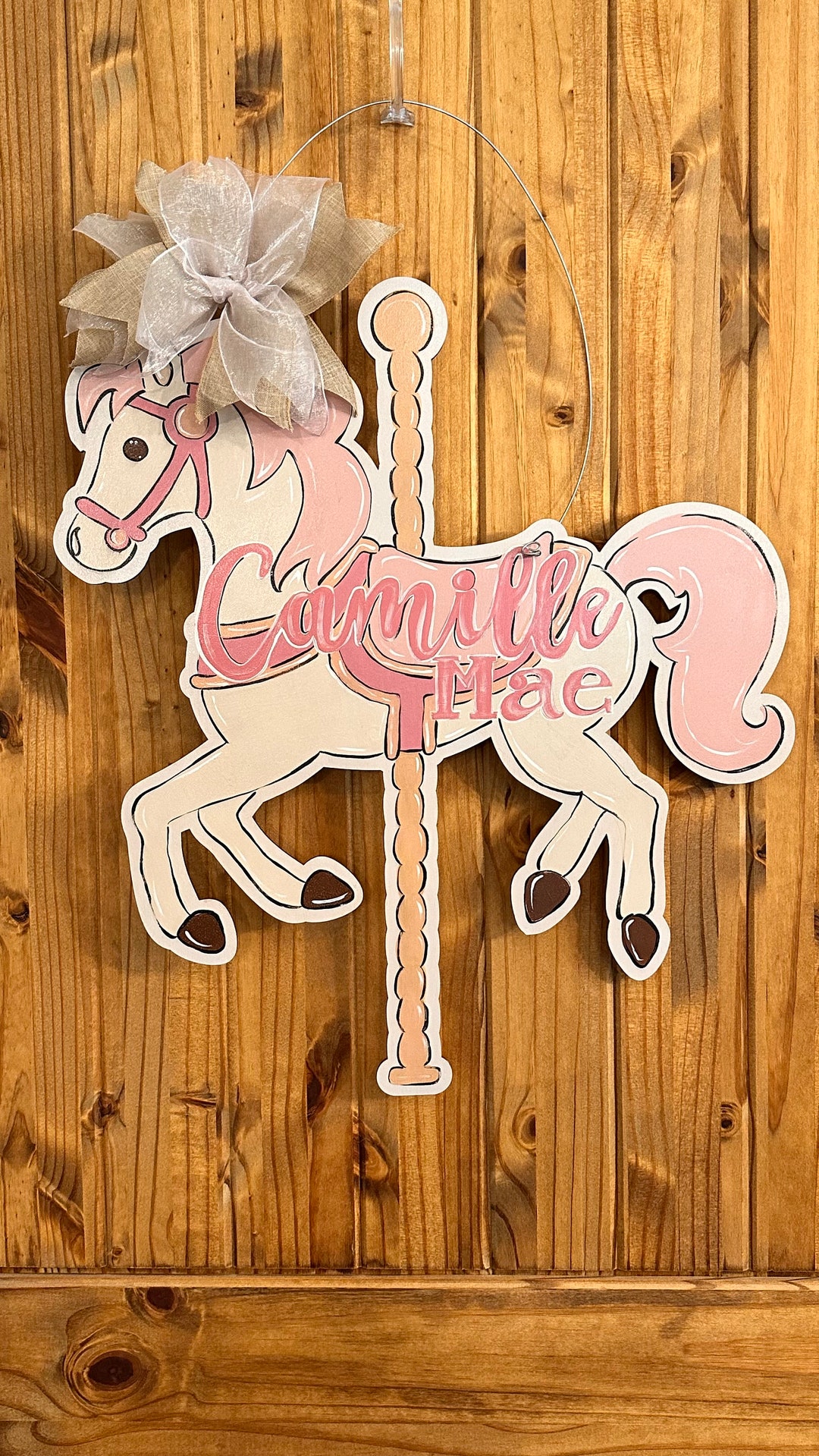 Baby Carousel Hospital Door Hanger - Etsy
