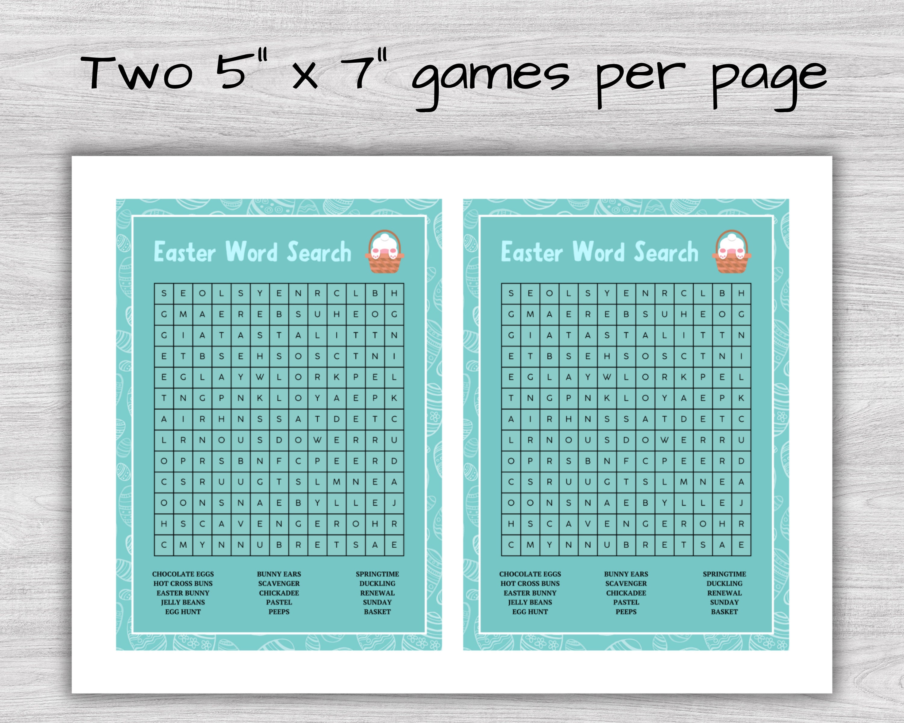 Easter Word Search Game, Printable Easter Activity for Kids and Adults ...