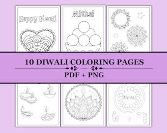 Diwali Diya Rangoli Coloring Sheet Kids Activity - Etsy