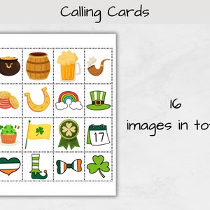 St Patrick's Day Bingo, 30 St Patrick's Day Printable Bingo Cards, St ...