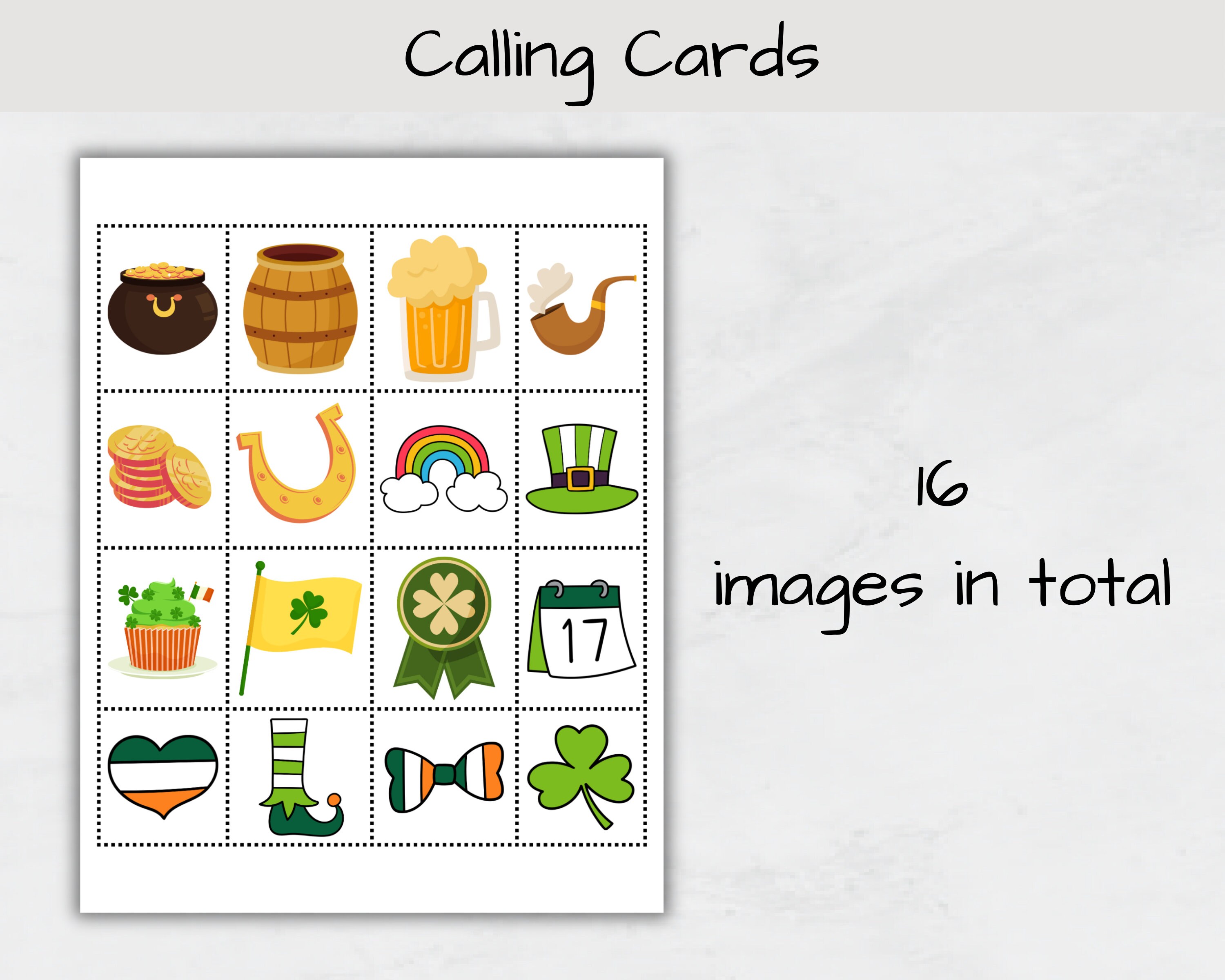 St Patrick's Day Bingo, 30 St Patrick's Day Printable Bingo Cards, St ...